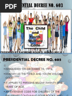 PD 603 - Child and Youth Welfare Code | PDF | Welfare | Conscience