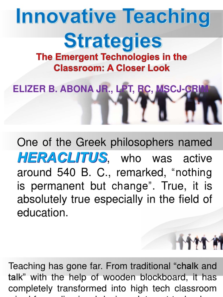 Innovative Teaching Strategies | PDF | Millennials | Learning