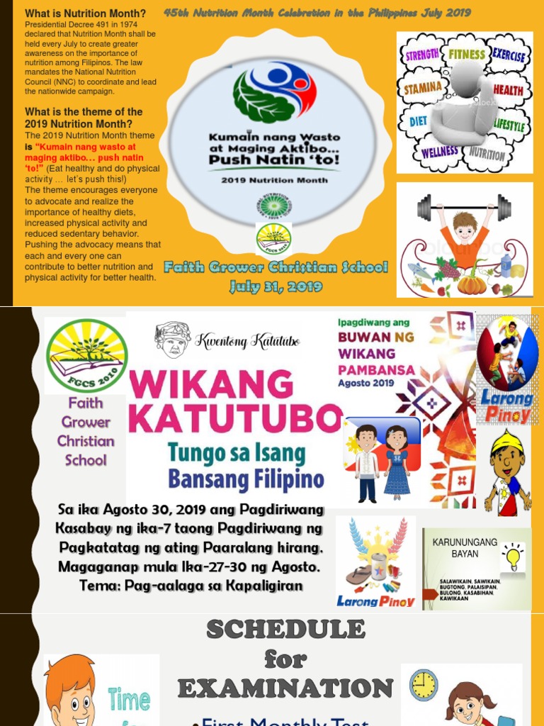 Nutrition Month Themes and Celebrations | PDF | Self-Improvement ...