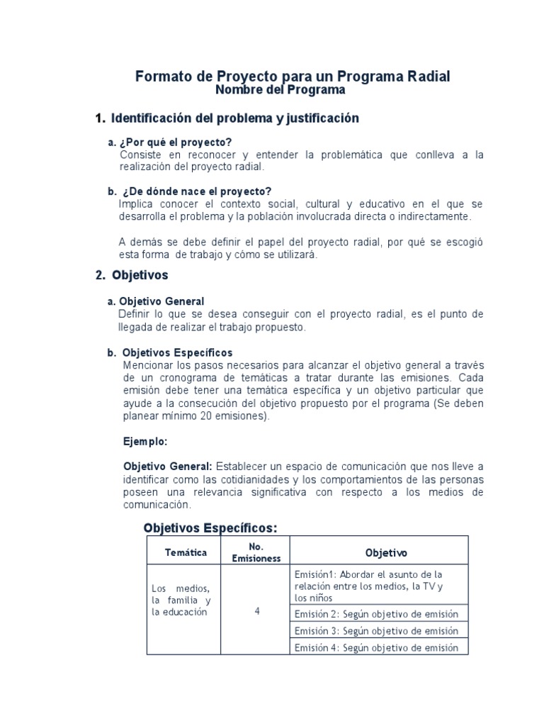 Formato para Programa Radial | PDF | Radio | Software