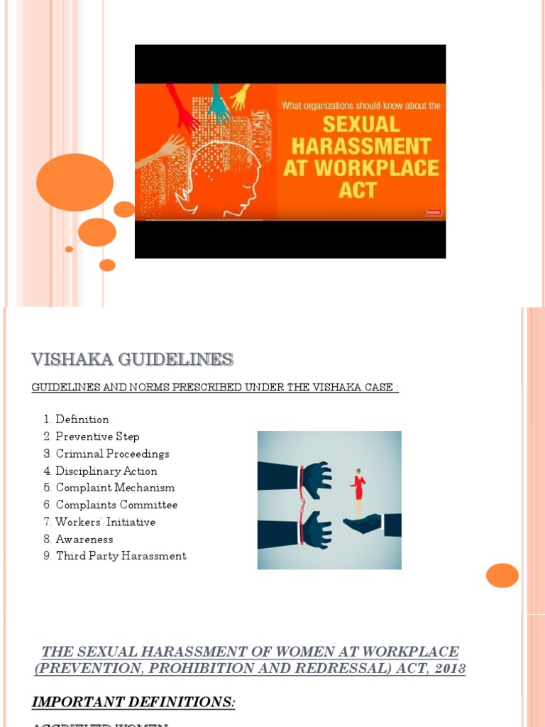 Guidelines for Preventing and Addressing Sexual Harassment in the ...