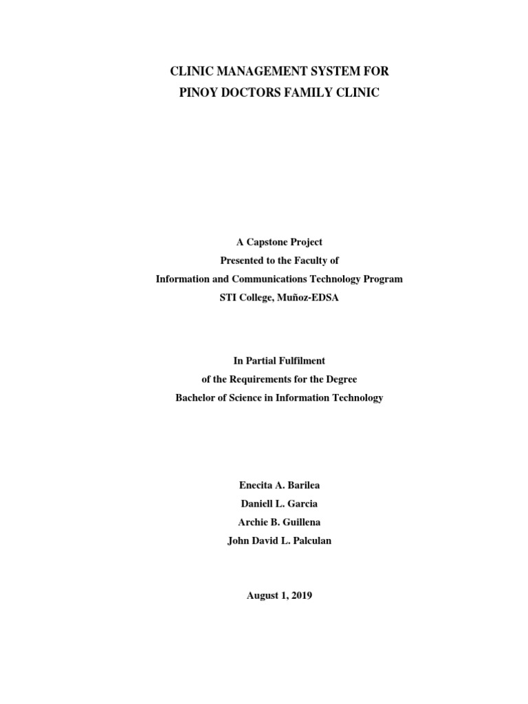 Clinic Management System | PDF | Information Technology | Business Process