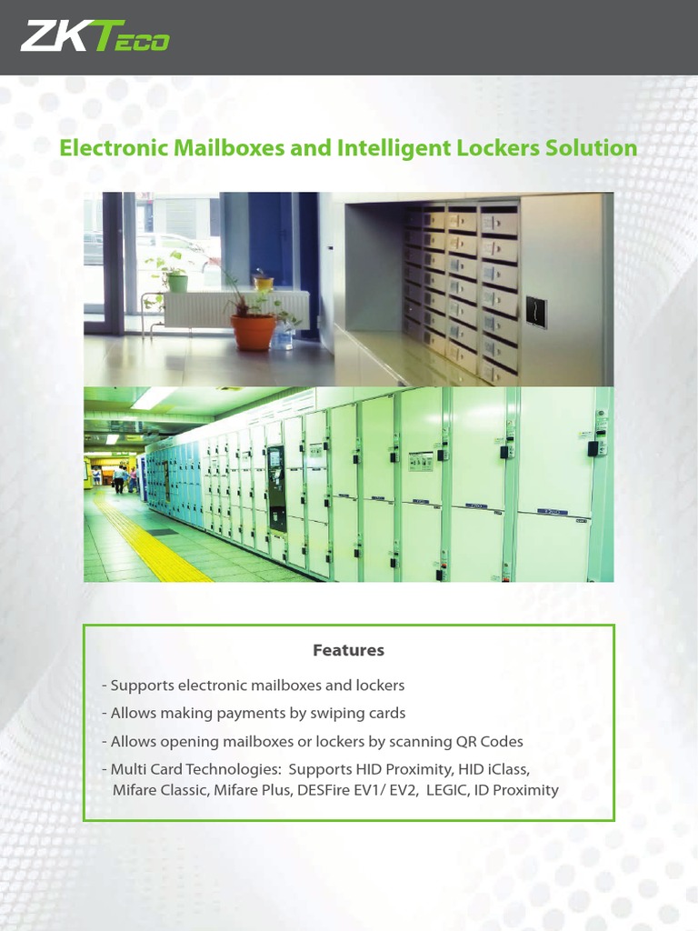 Electronic Mailboxes and Intelligent Lockers Solution | PDF | Qr Code ...