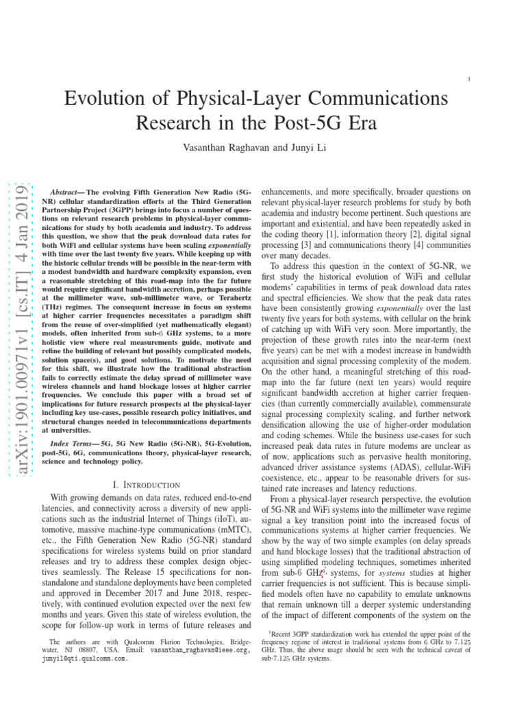 Communication in 5g | PDF | Cellular Network | Bit Rate
