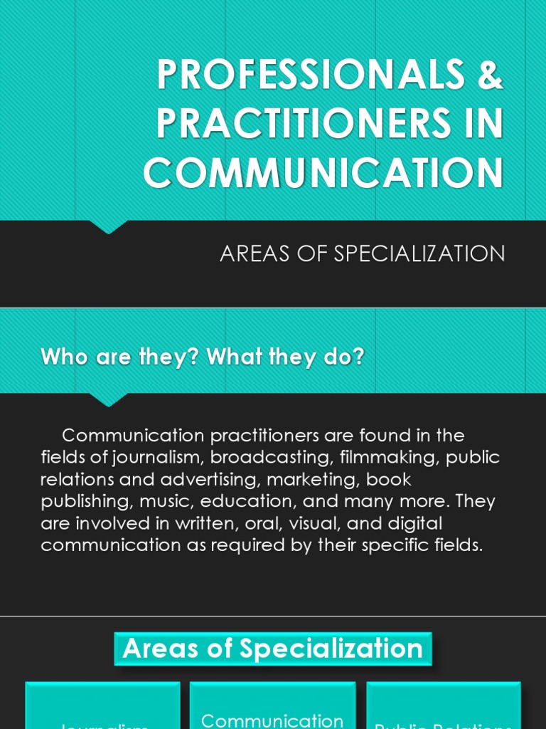Roles, Functions, and Competencies of Communication Practitioners in ...
