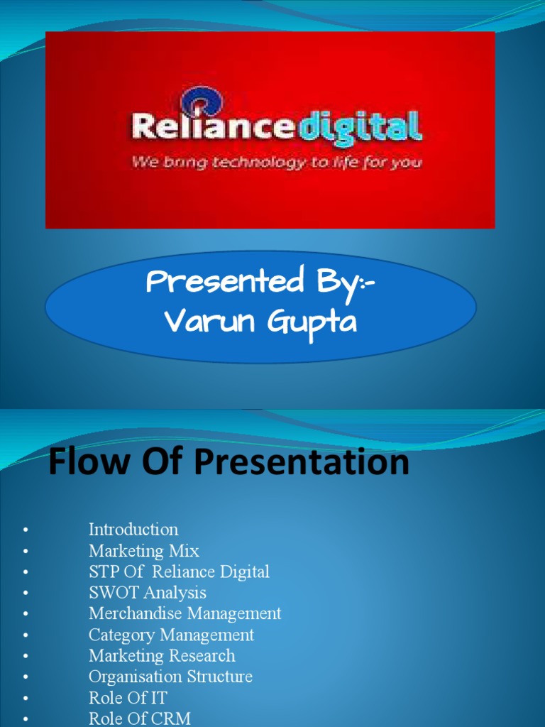 Reliance Digital | PDF | Retail | Brand