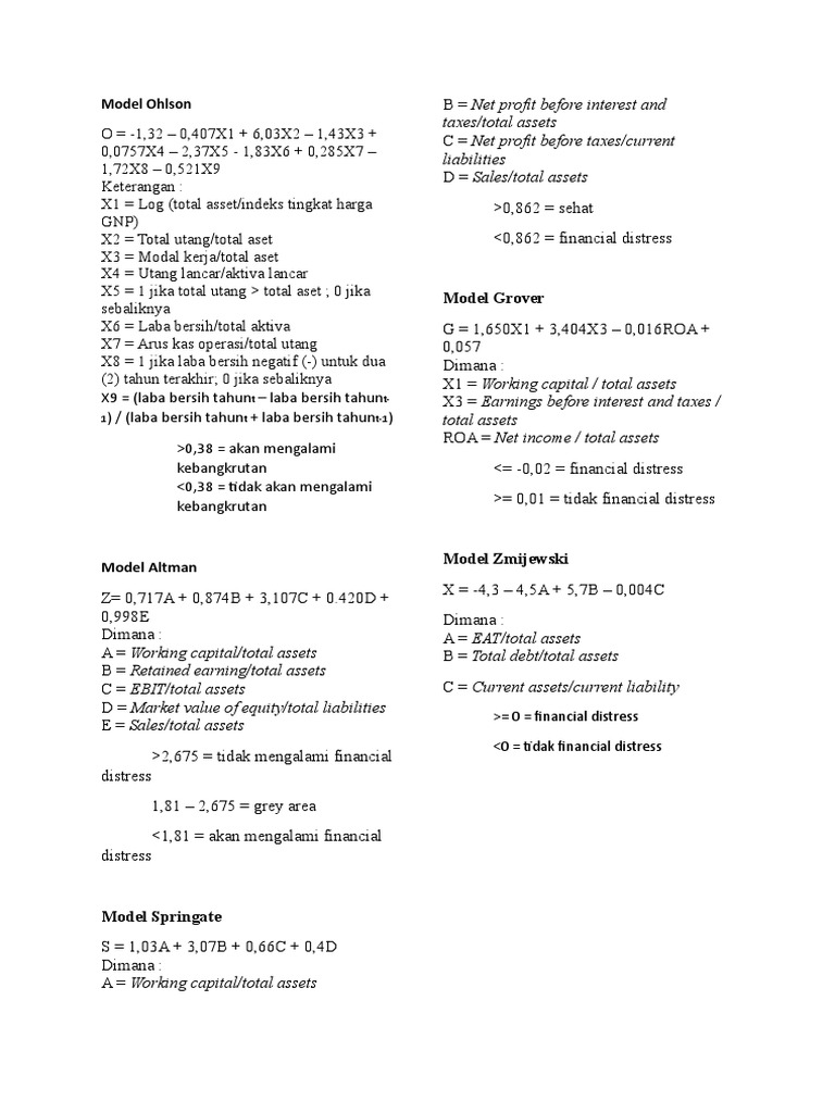 Print Rumus Model | PDF | Corporations | Accounting