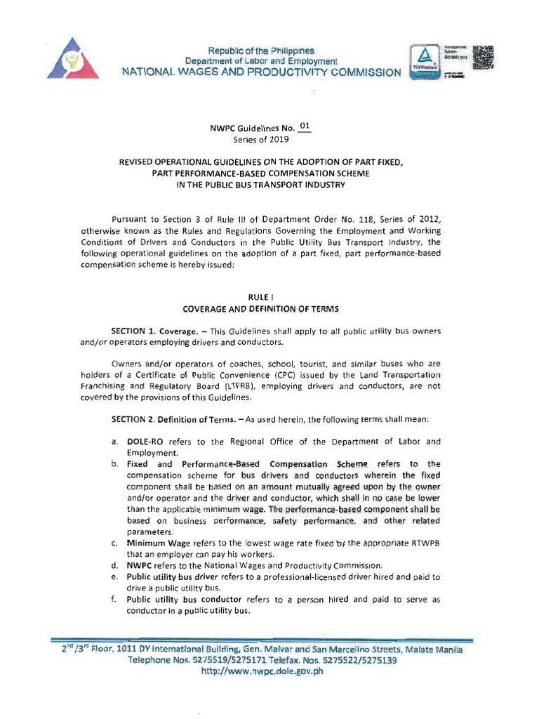 2.22.19 Final Copy NWPC Guidelines No. 01 Series 2019 | PDF