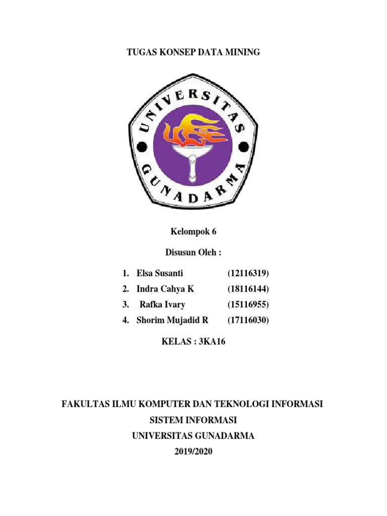 TUGAS KONSEP DATA MINING | PDF