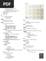 Ultrasound Measurement Cheat Sheet | PDF | Vein | Heart