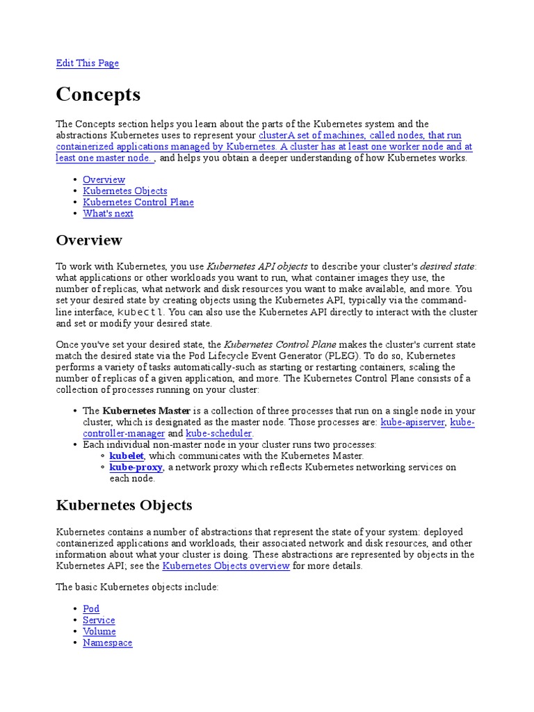 Concepts | PDF | Application Programming Interface | Computer Cluster