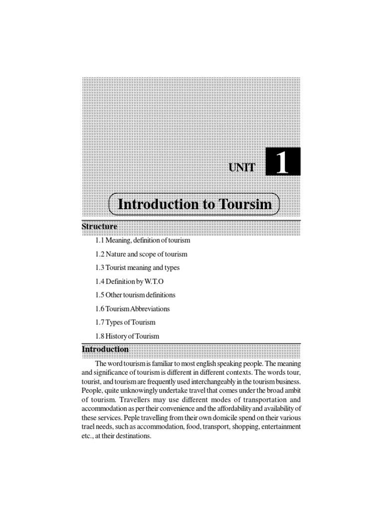Tourism Pdf Pdf Tourism Economic Development