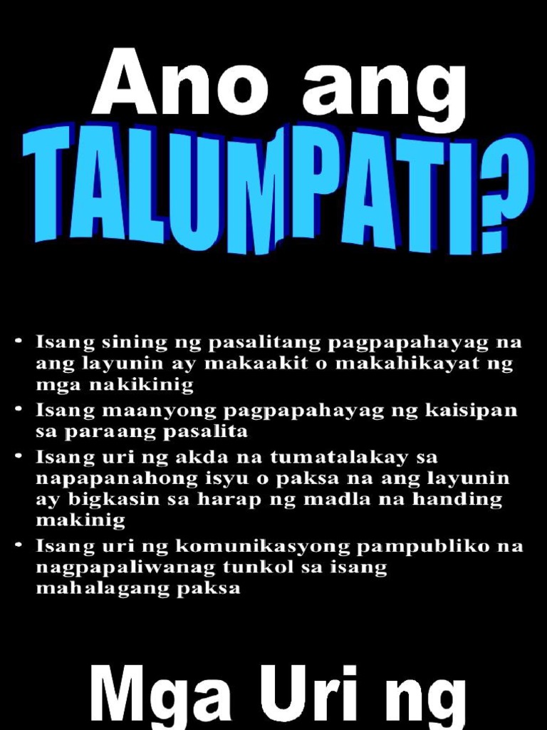 Talumpati Presentation | PDF