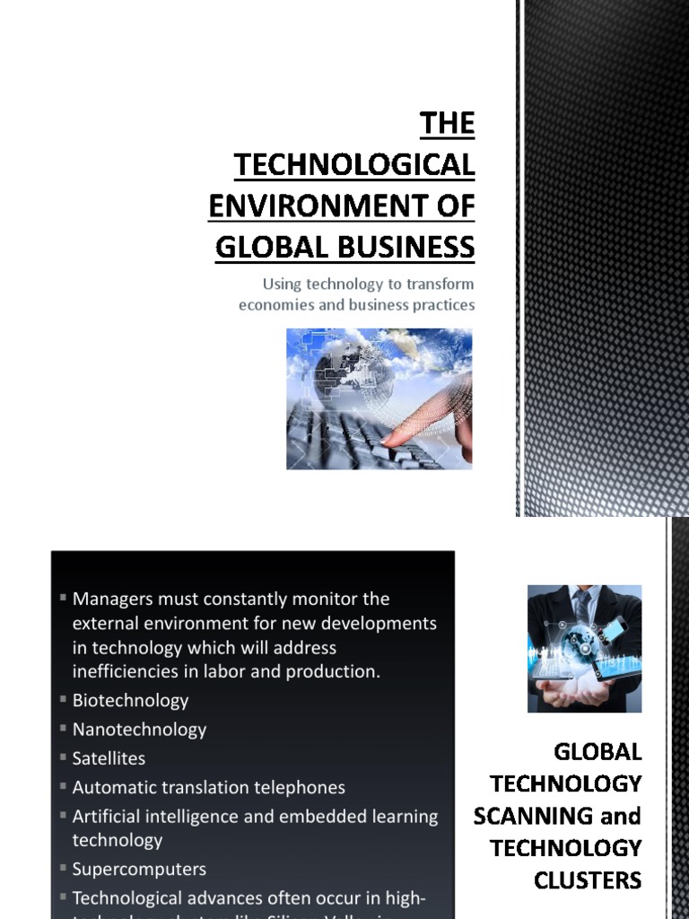 The Technological Dimension of Global Business | PDF