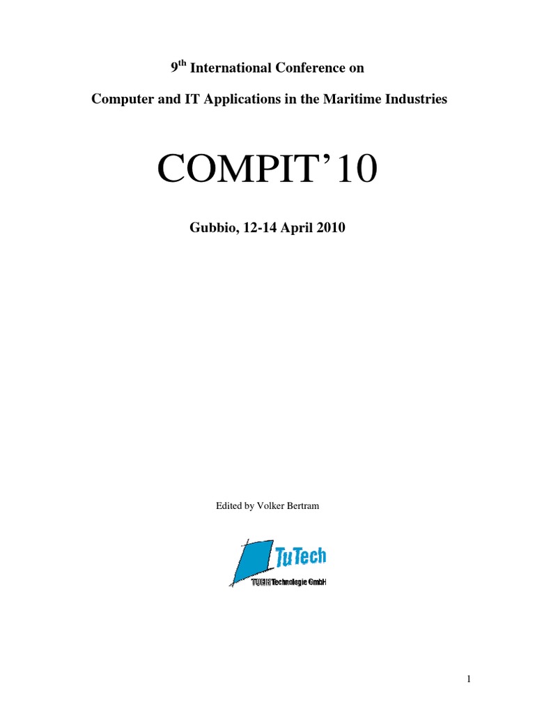 COMPIT 10 Proceedings | PDF | Component Object Model | Mathematical ...
