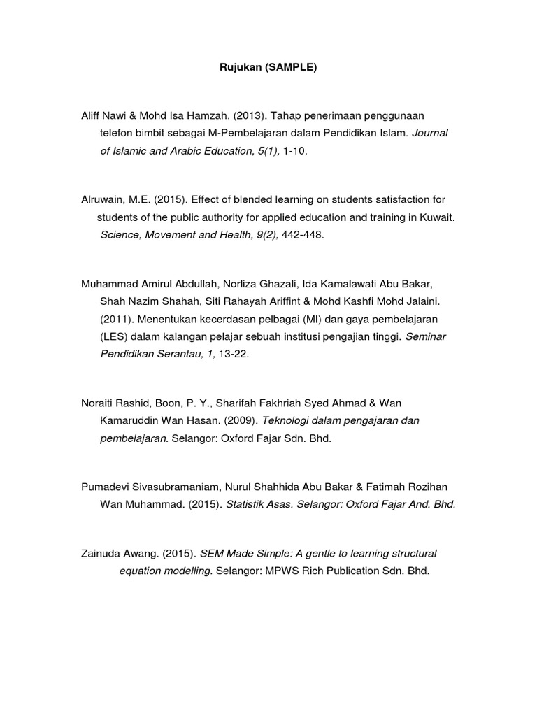 Sample Rujukan | PDF