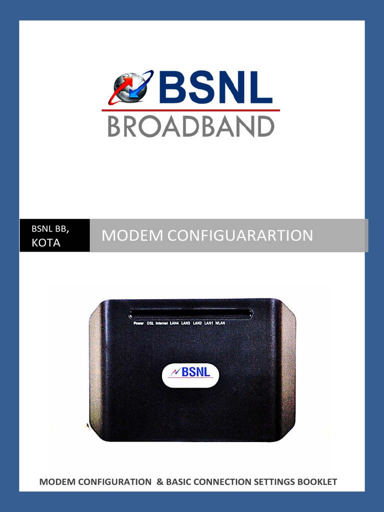 All BSNL Adsl Modem Hindi Configuration | PDF