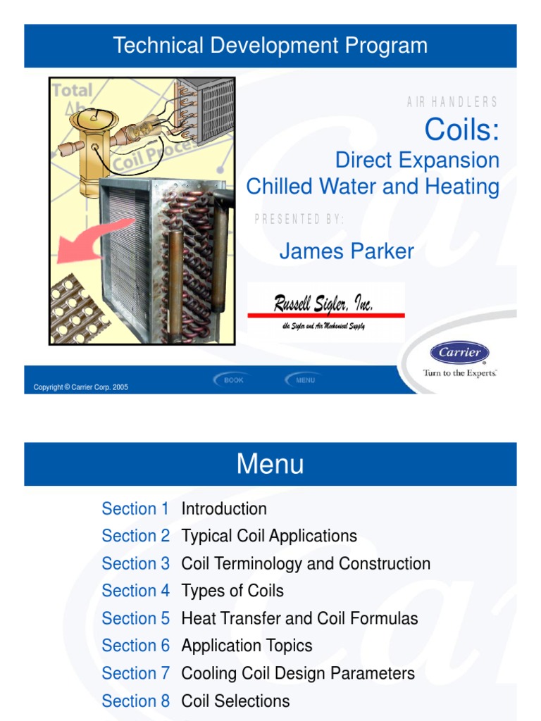 Carrier Coil Selection | PDF | Hvac | Thermodynamics