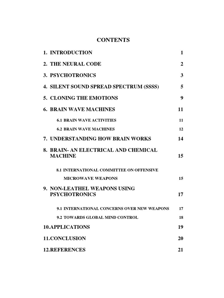 Mind Control Using Psychotronics | PDF | Brain | Neuron