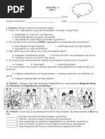 ESP Grade 1 2nd Quarter Worksheets | PDF