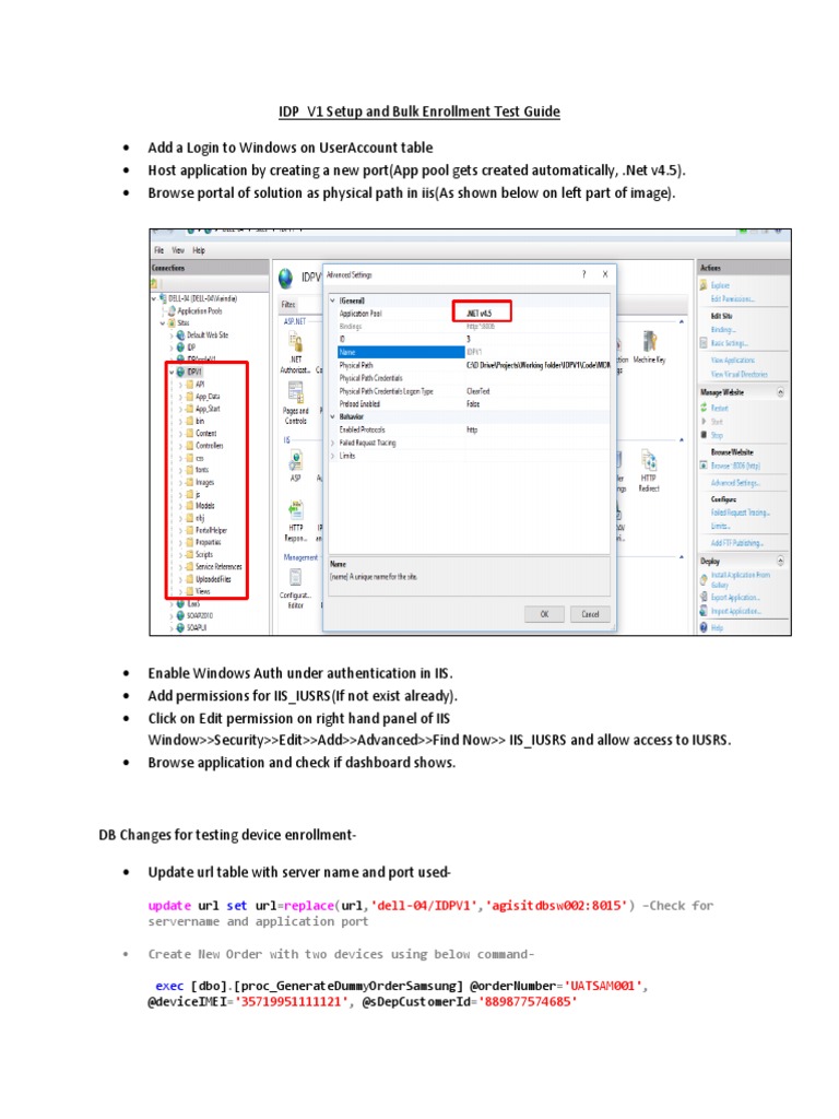 IT Admin Guide: IDP_V1 Setup | PDF