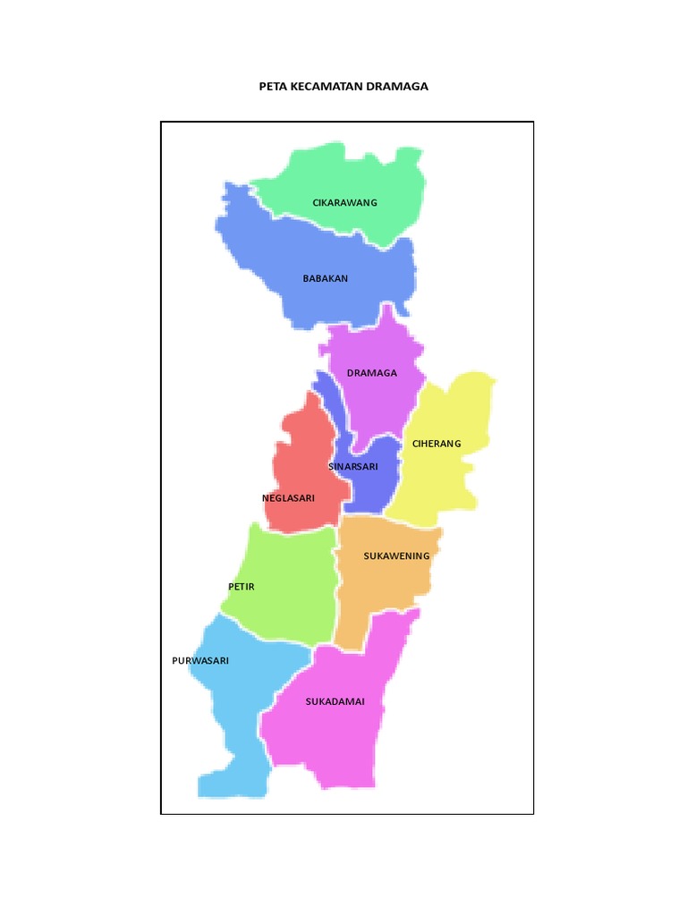 Peta Kecamatan Dramaga | PDF