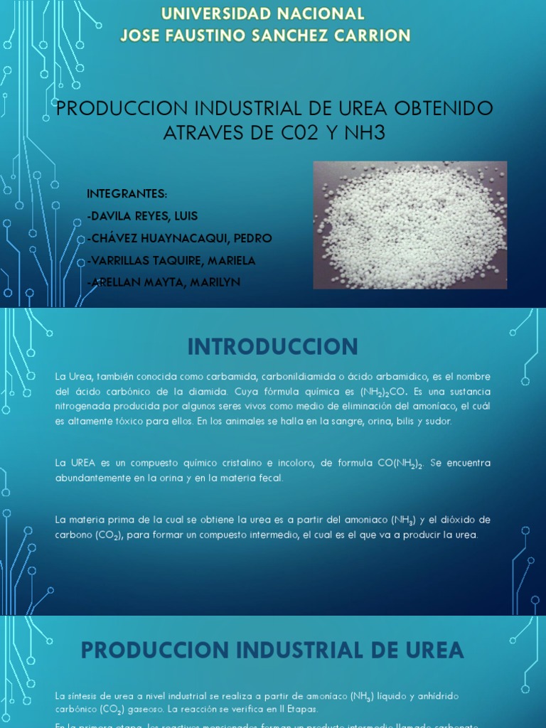 Diapositiva de LA UREA | PDF | Urea | Fertilizante