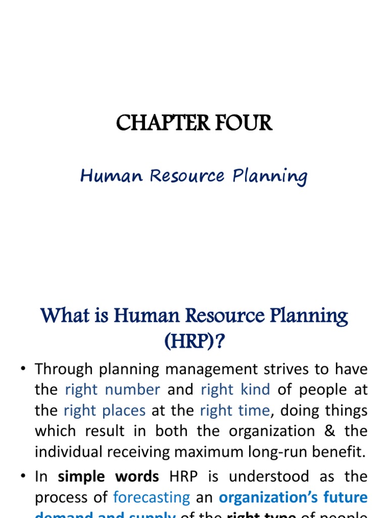 HRP Importance and Steps | PDF | Succession Planning | Human Resources