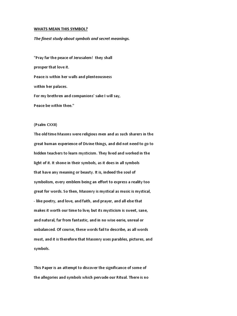 Secret Symbols Meaning | PDF | Mysticism | Spirituality