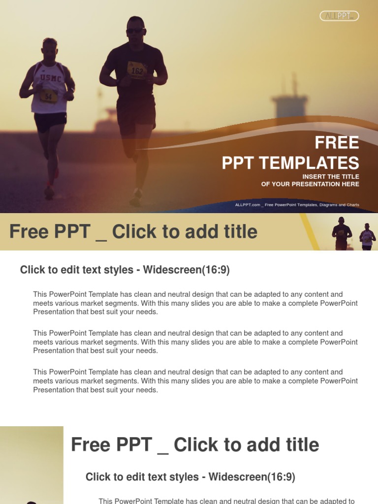 Free PPT Templates: Insert The Title of Your Presentation Here | PDF