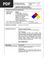 Form 031 - Contoh Format MSDS | PDF