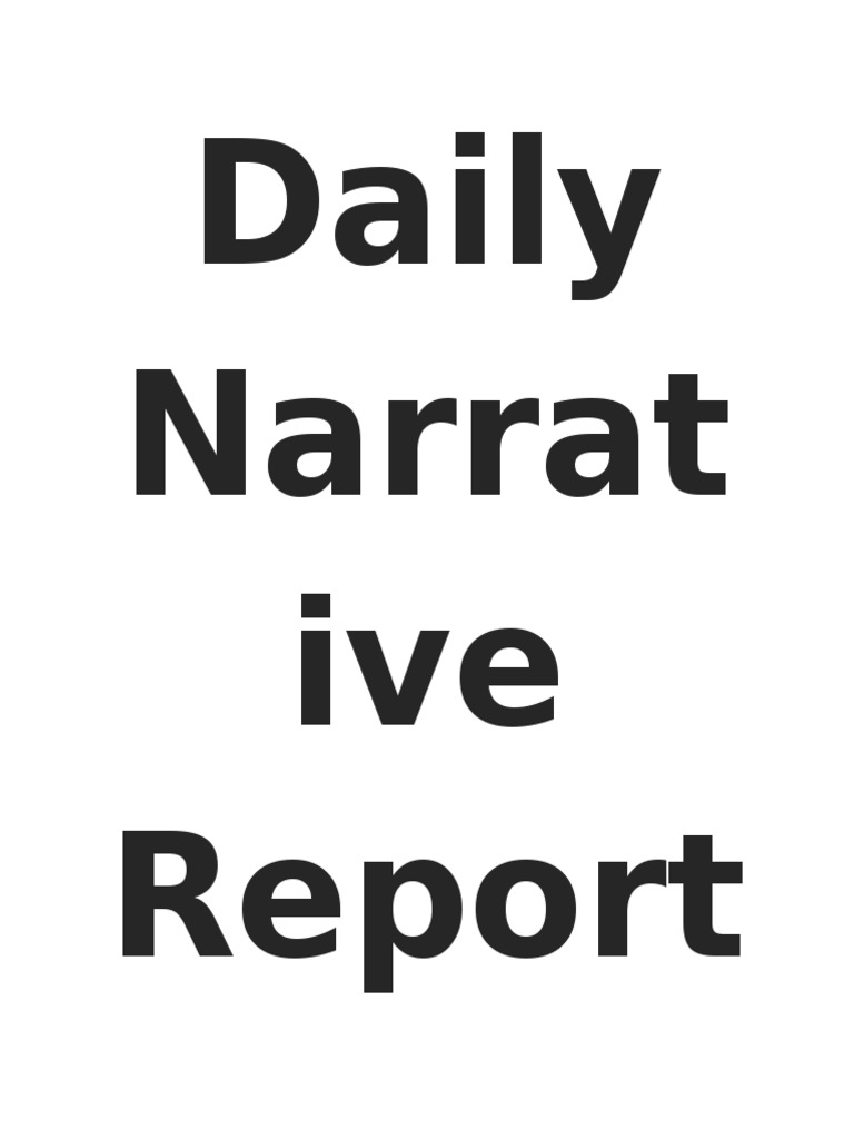 Daily Narrative 2 | PDF | Learning | Behavior Modification