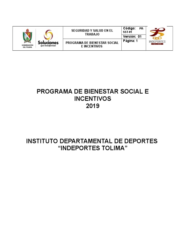 Programa Incentivos | PDF | Bienestar | Sicología