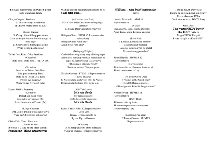 Campaign Jingle | PDF