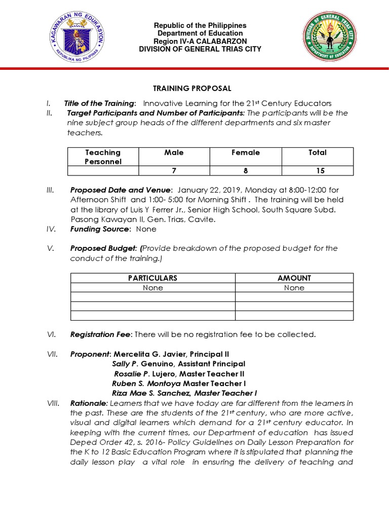 Training-Proposalquex Book Teachers | PDF | Educational Technology | Behavior Modification