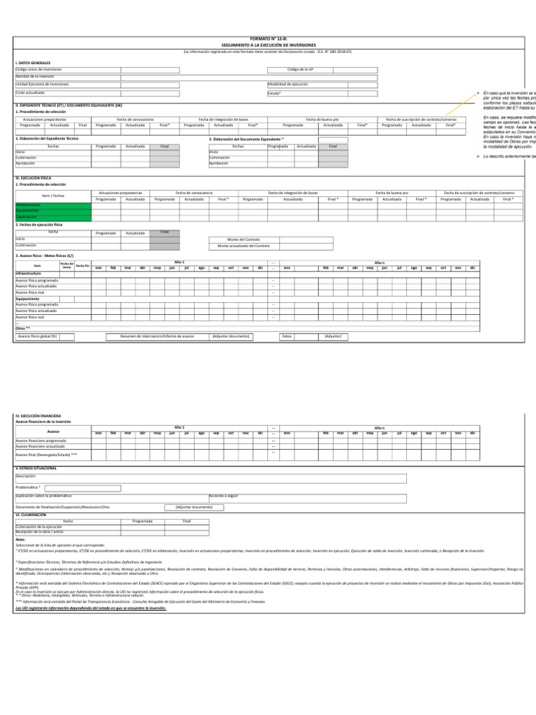 Formato 12B | PDF | Economias | Finanzas (general)