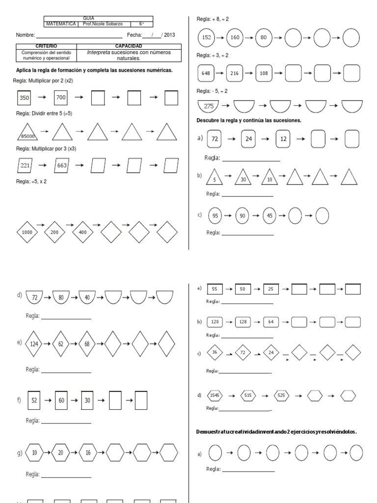 Guia Patrones y Secuencias | PDF | Métodos y materiales de enseñanza