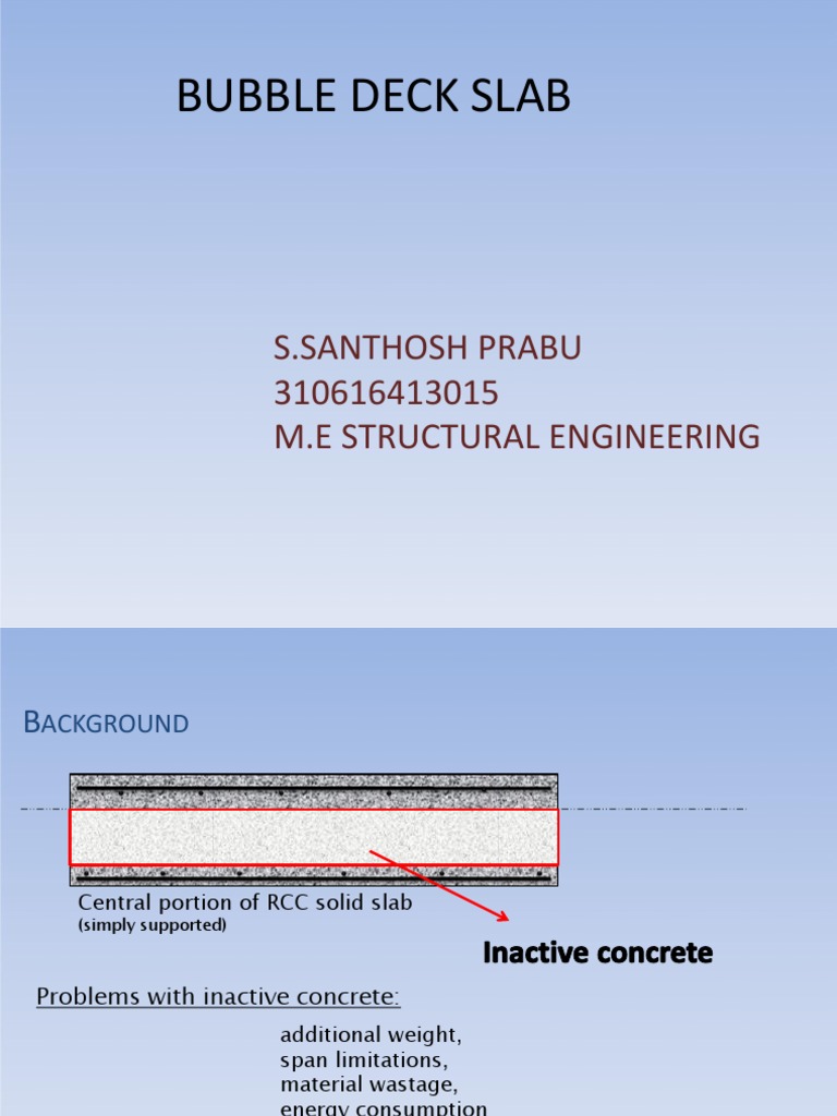 Bubble Deck Slab | PDF | Beam (Structure) | Concrete