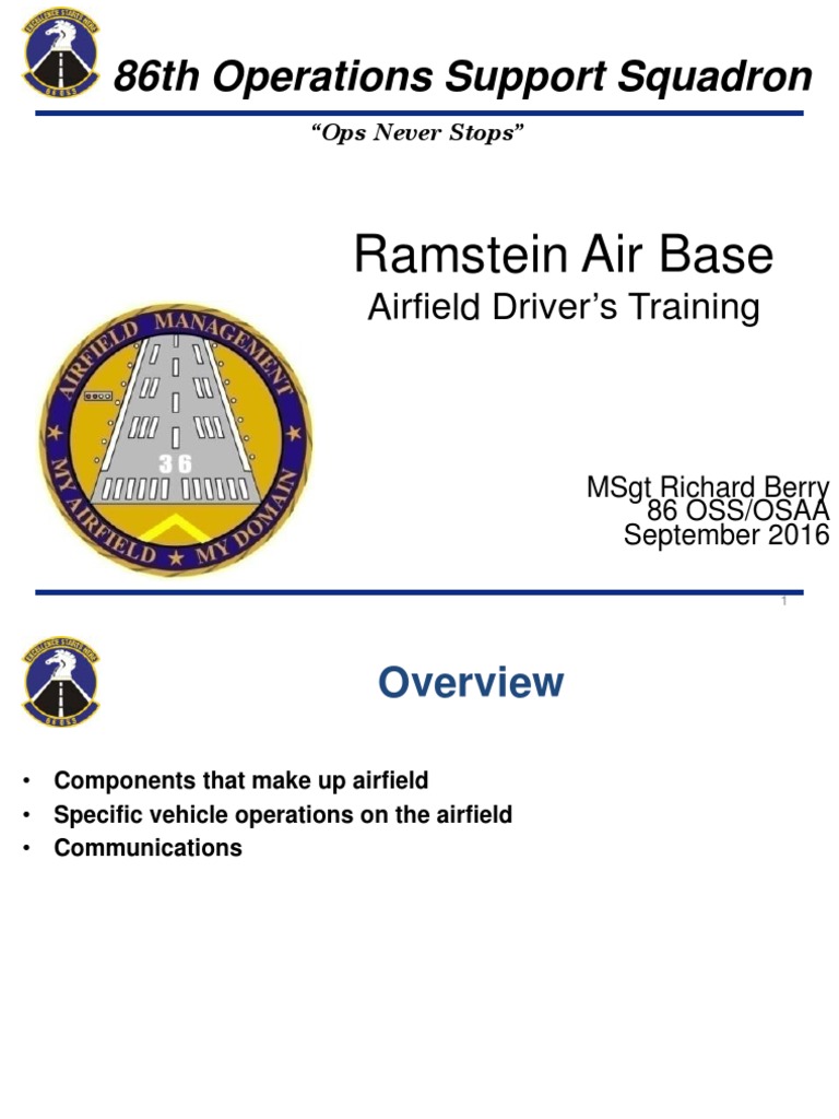 Airfield Drivers Training Powepoint Slides | PDF | Runway | Foreign ...