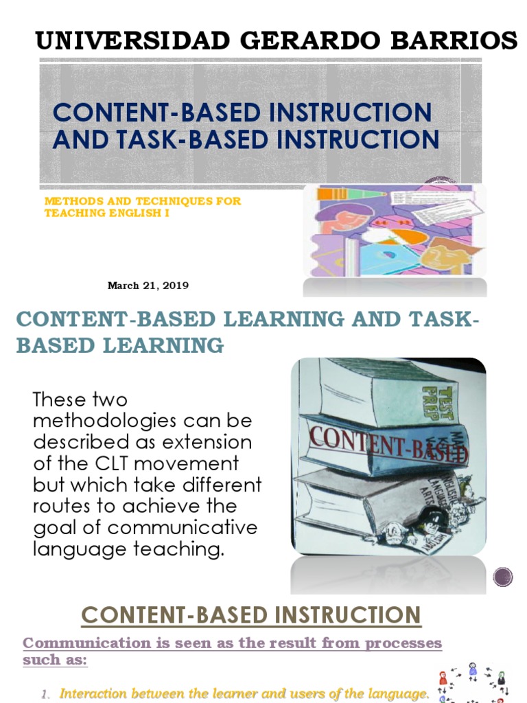 Task - Based Instruction | PDF | Learning | Human Communication