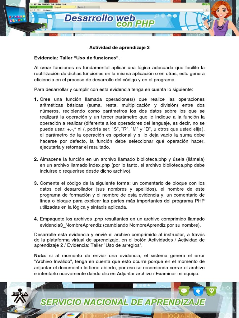 Evidencia PHP | PDF | Php | Lenguaje de programación