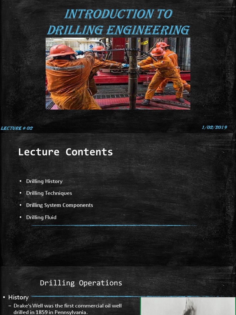 Lec 2 Intro To Drilling Engineering | PDF | Blowout (Well Drilling ...