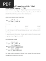 Rumus Cochran untuk Ukuran Sampel Penelitian | PDF | Metode & Bahan Ajar