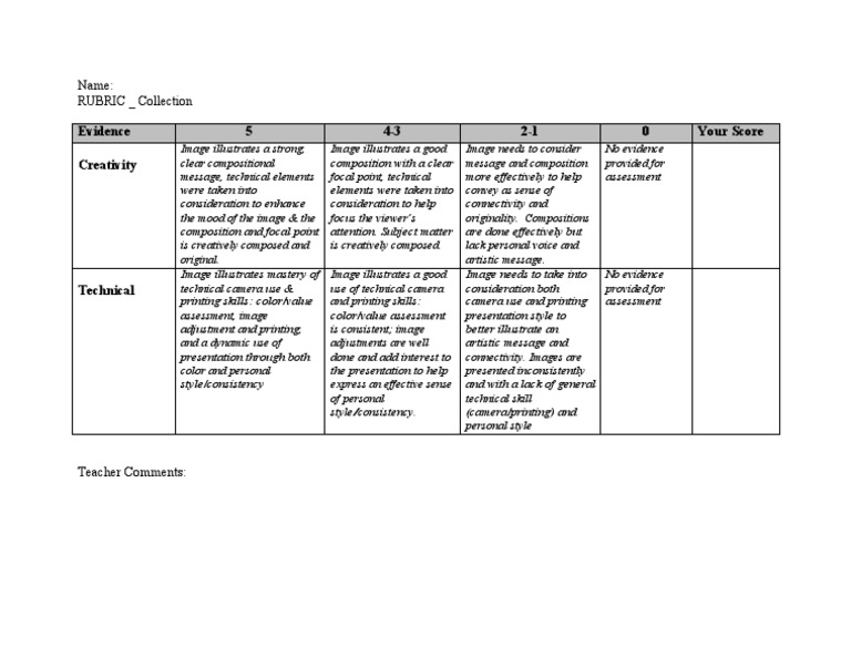 Rubric Collection1stprint 1 | PDF