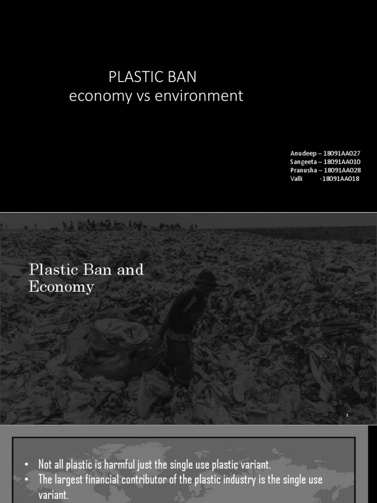 Platsic Ban Economy Vs Environment | PDF | Plastic | Economy Of India