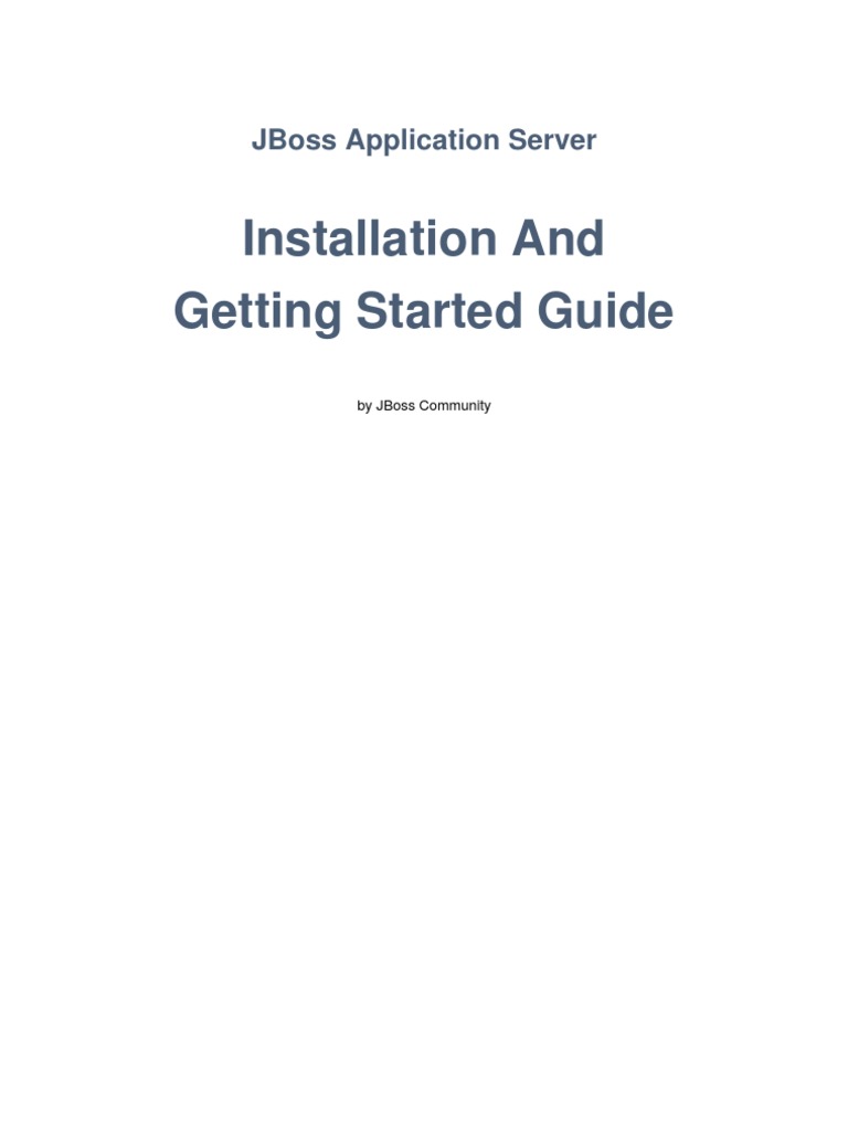 JBOSS Installation and Getting Started Guide | PDF | 64 Bit Computing ...