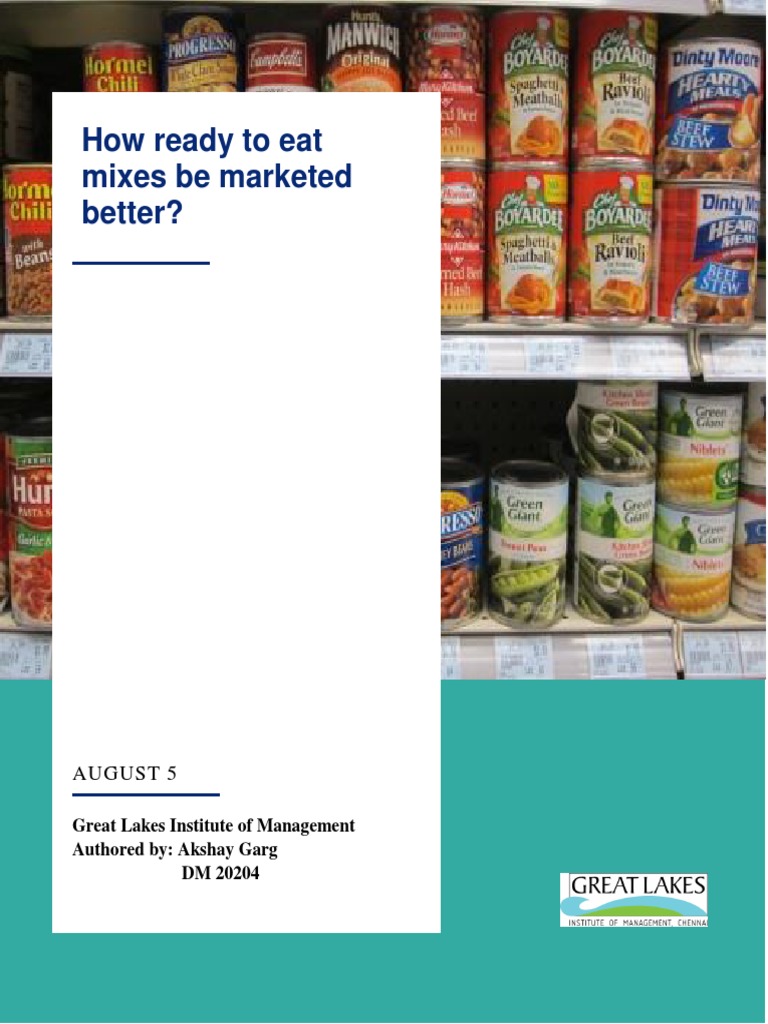 Ready To Eat Food DM20204 | PDF | Convenience Food | Foods