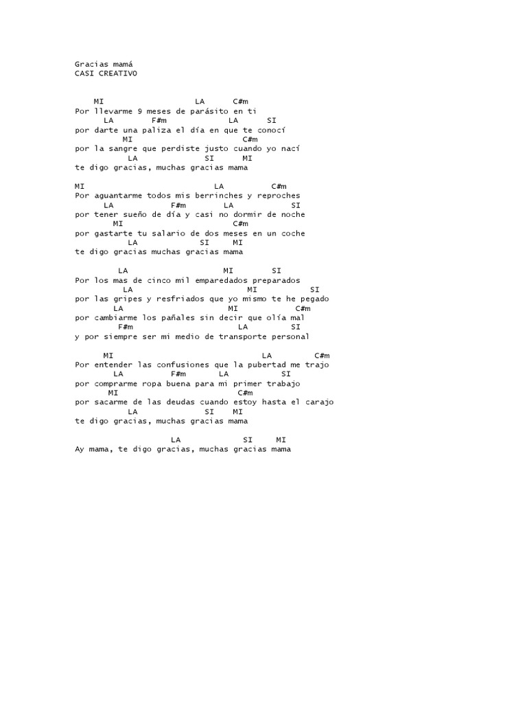 Gracias Mamá Pdf