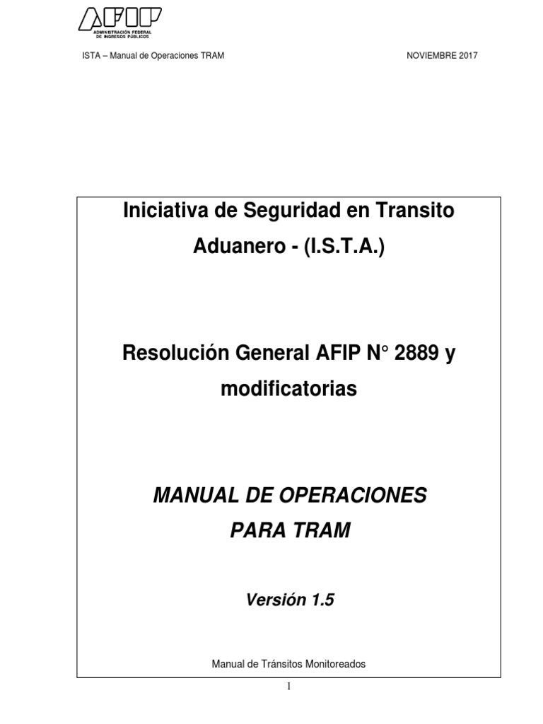 Trm4 - Manual Ista v1 5 | PDF | aduana | Patentar
