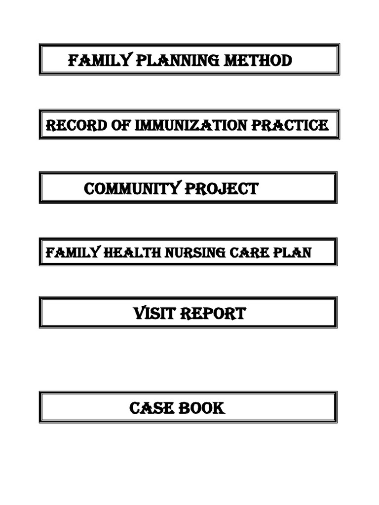 Family Planning Method | PDF